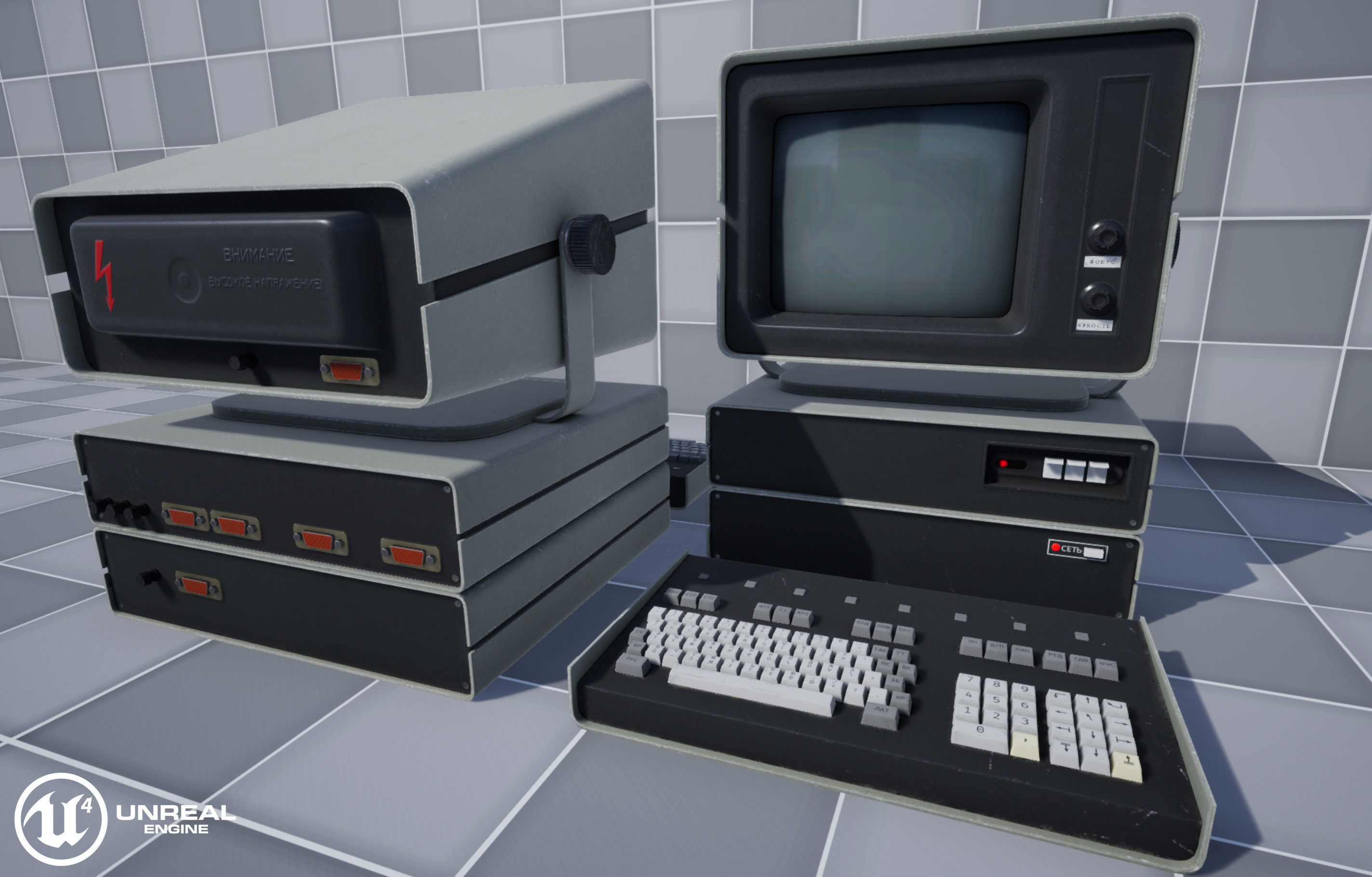 3D model Soviet PC VR / AR / low-poly | CGTrader
