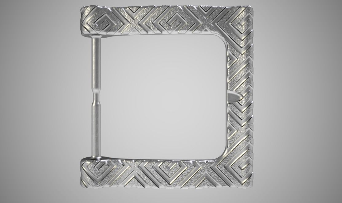 Belt Buckle 4 3D model 3D printable | CGTrader