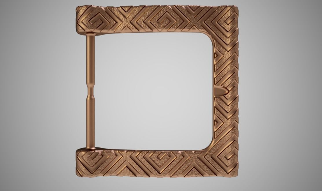 Belt Buckle 4 3D model 3D printable | CGTrader