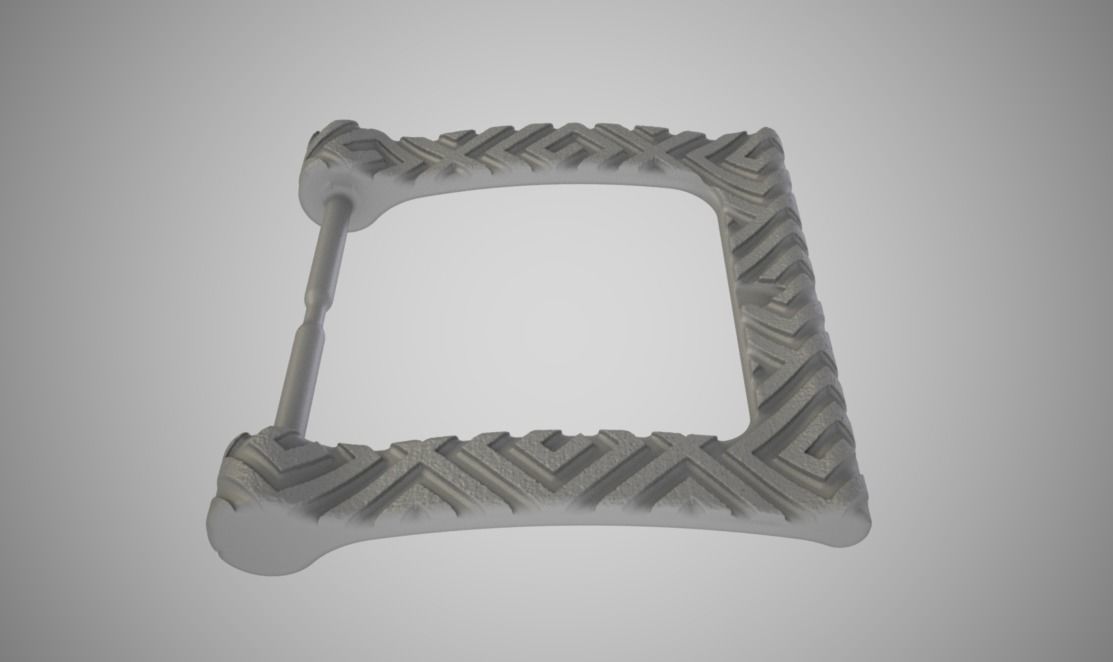 Belt Buckle 4 3D model 3D printable | CGTrader