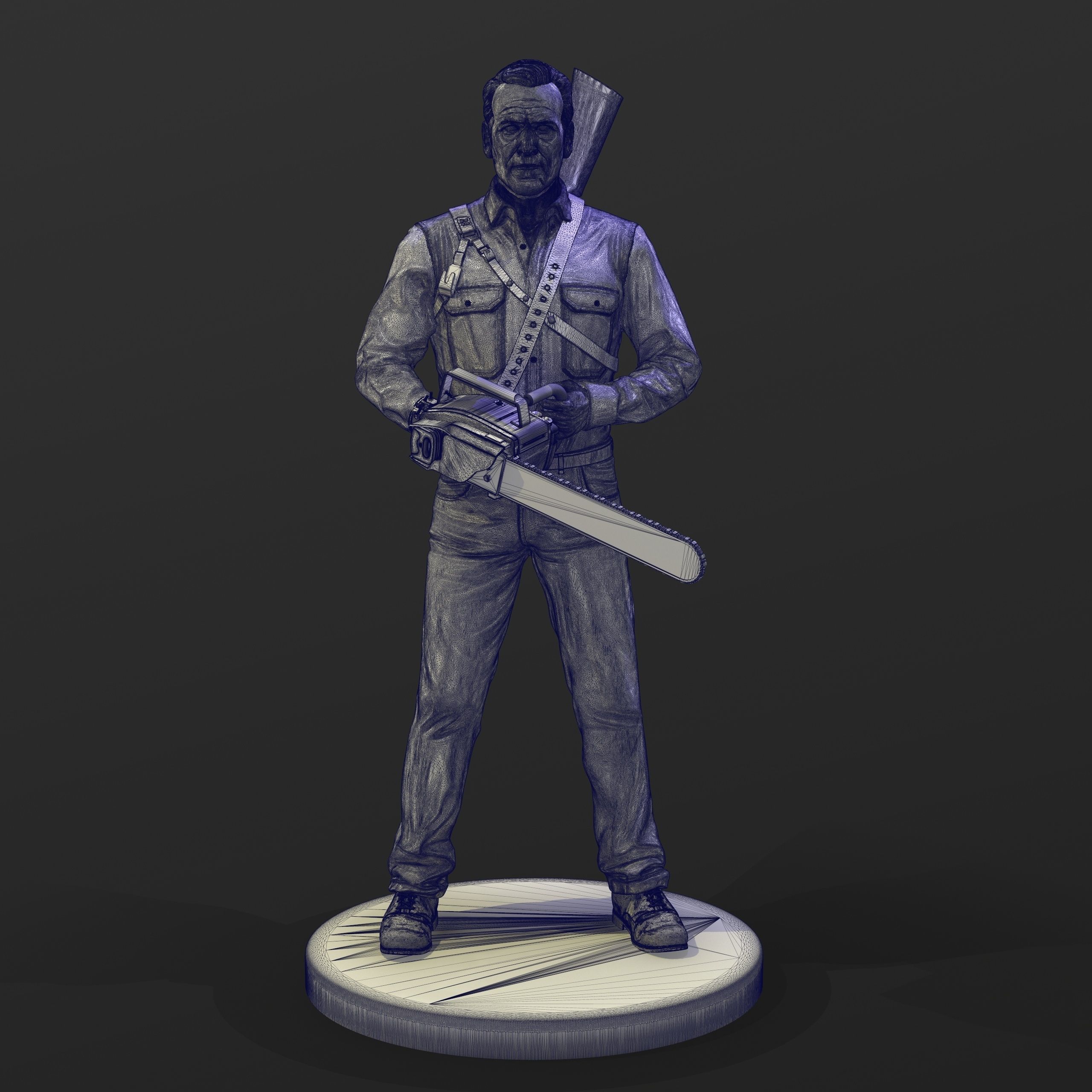 Ash vs evil dead figurine 3D model 3D printable | CGTrader