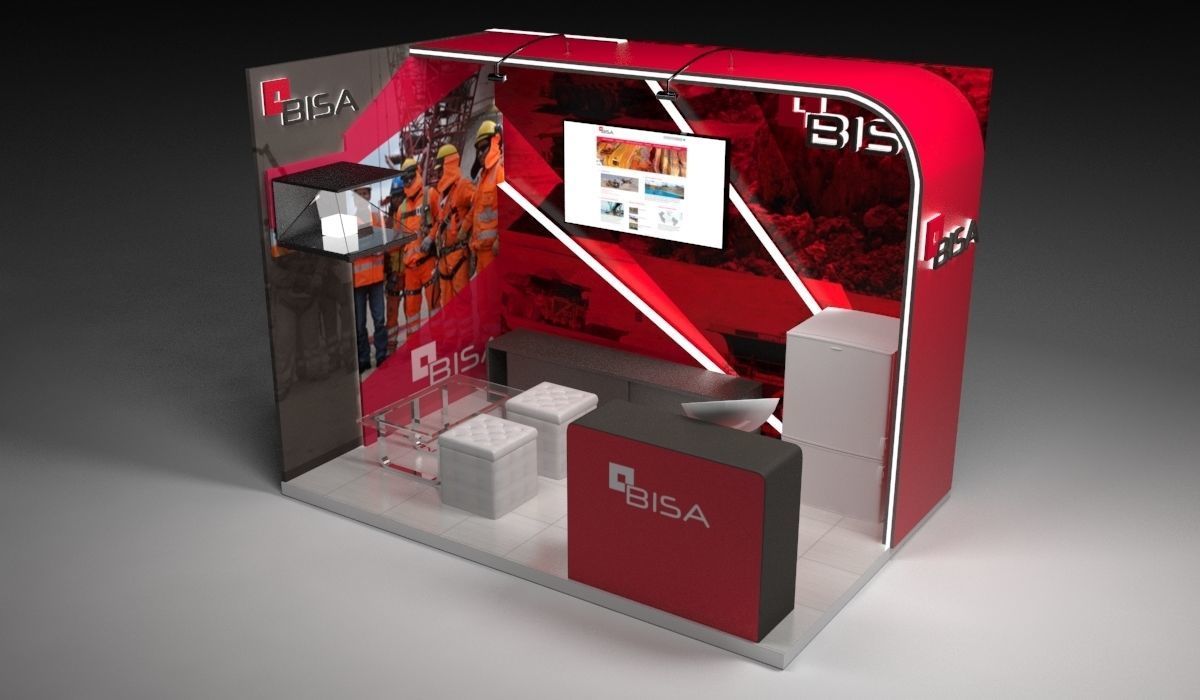 3D model 2x3 stand for product exhibition | CGTrader