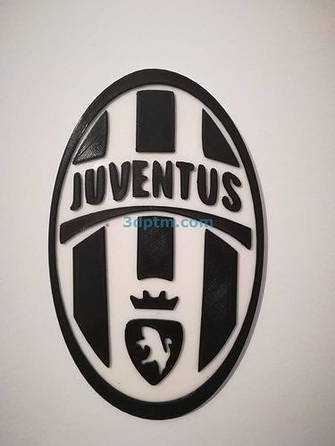 Juventus logo sticker 3D model 3D printable | CGTrader