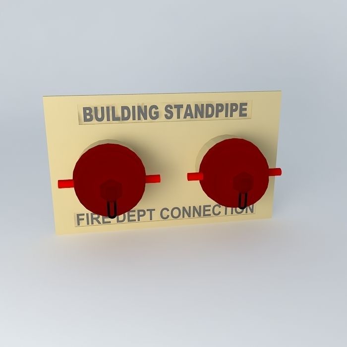 StandPipe Fire Department Connection free 3D model | CGTrader
