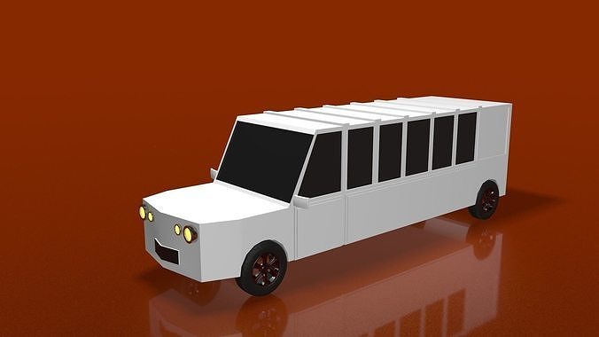 3D model City Van 3d Model VR / AR / low-poly | CGTrader