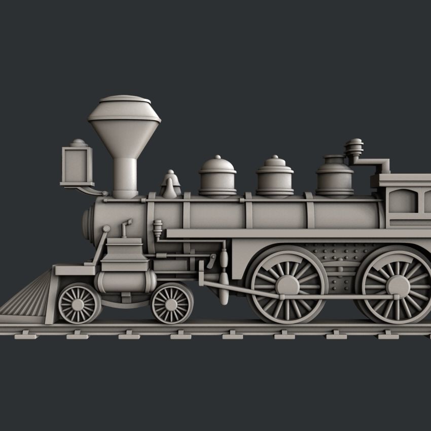 3d STL models for CNC router train 3D model | CGTrader