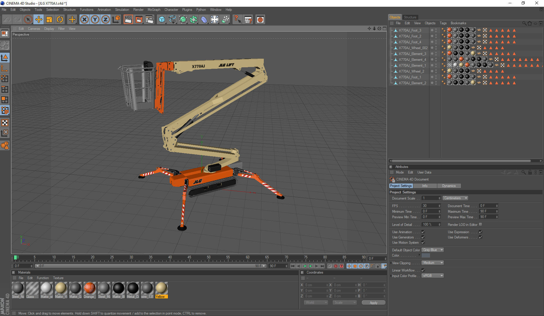 JLG X770AJ Compact Compact Crawker Boom 3D model | CGTrader