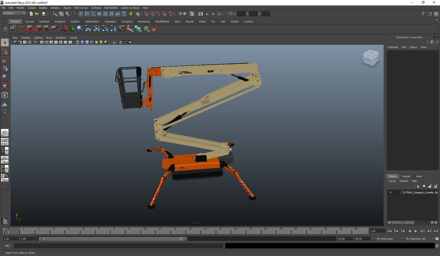 JLG X770AJ Compact Compact Crawker Boom 3D model | CGTrader