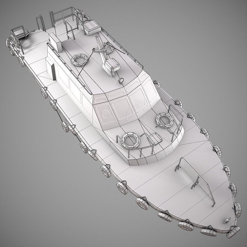 3D model Pilot Boat VR / AR / low-poly | CGTrader