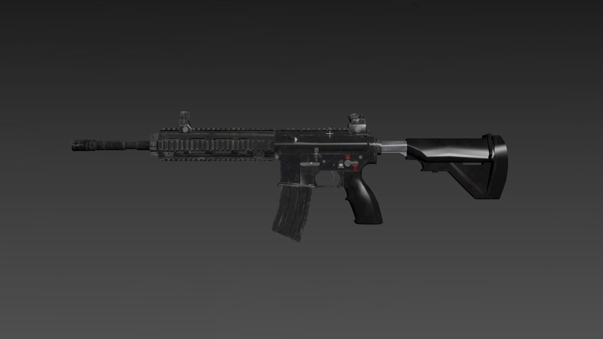 3D model HK416 assault rifle VR / AR / low-poly rigged | CGTrader