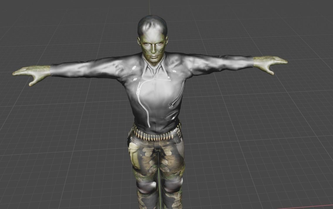 Reptilian man character 3D model rigged | CGTrader
