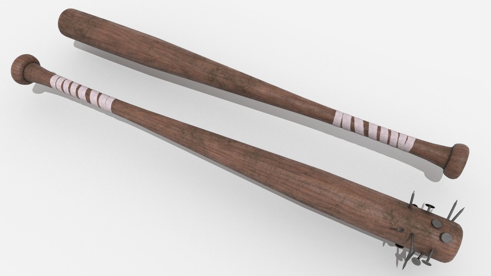 3D model Survival Kit - Baseball Bats with Nails VR / AR / low-poly ...