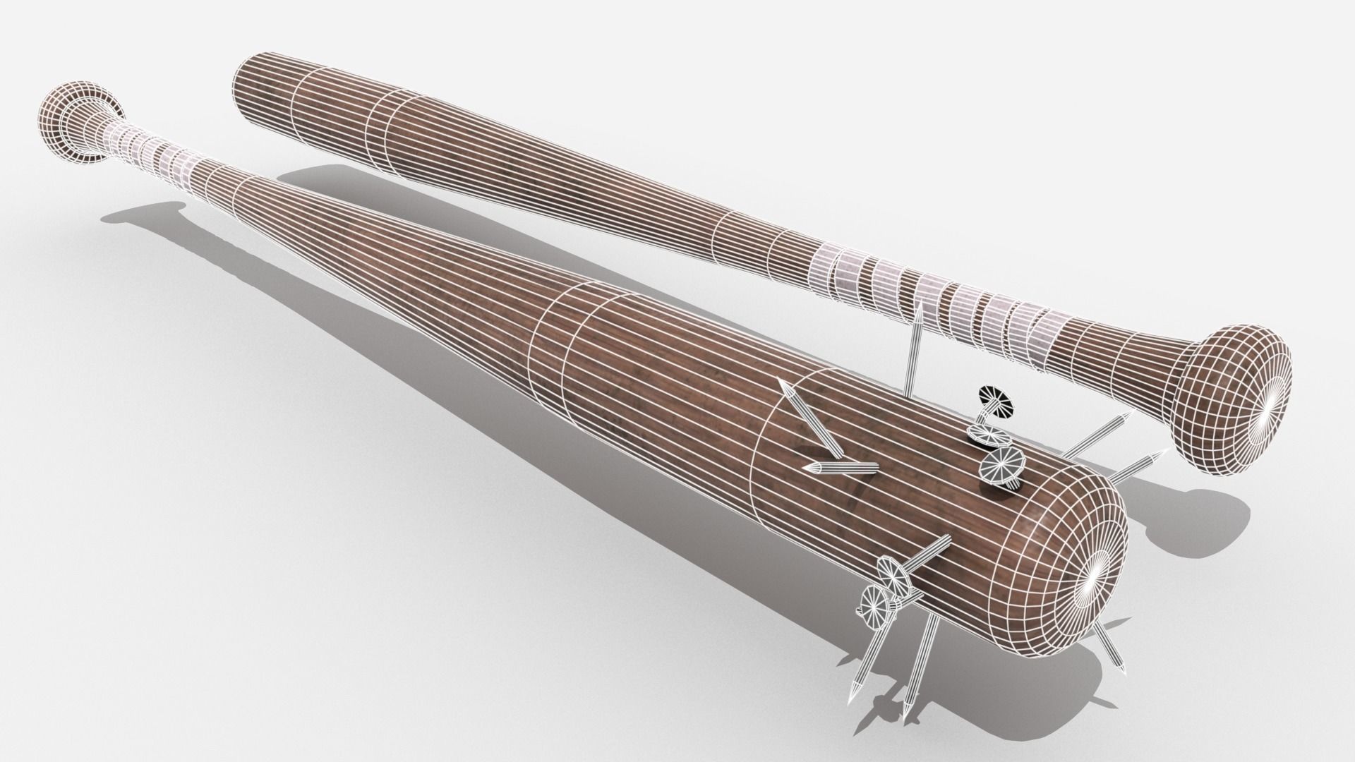 3D model Survival Kit - Baseball Bats with Nails VR / AR / low-poly ...