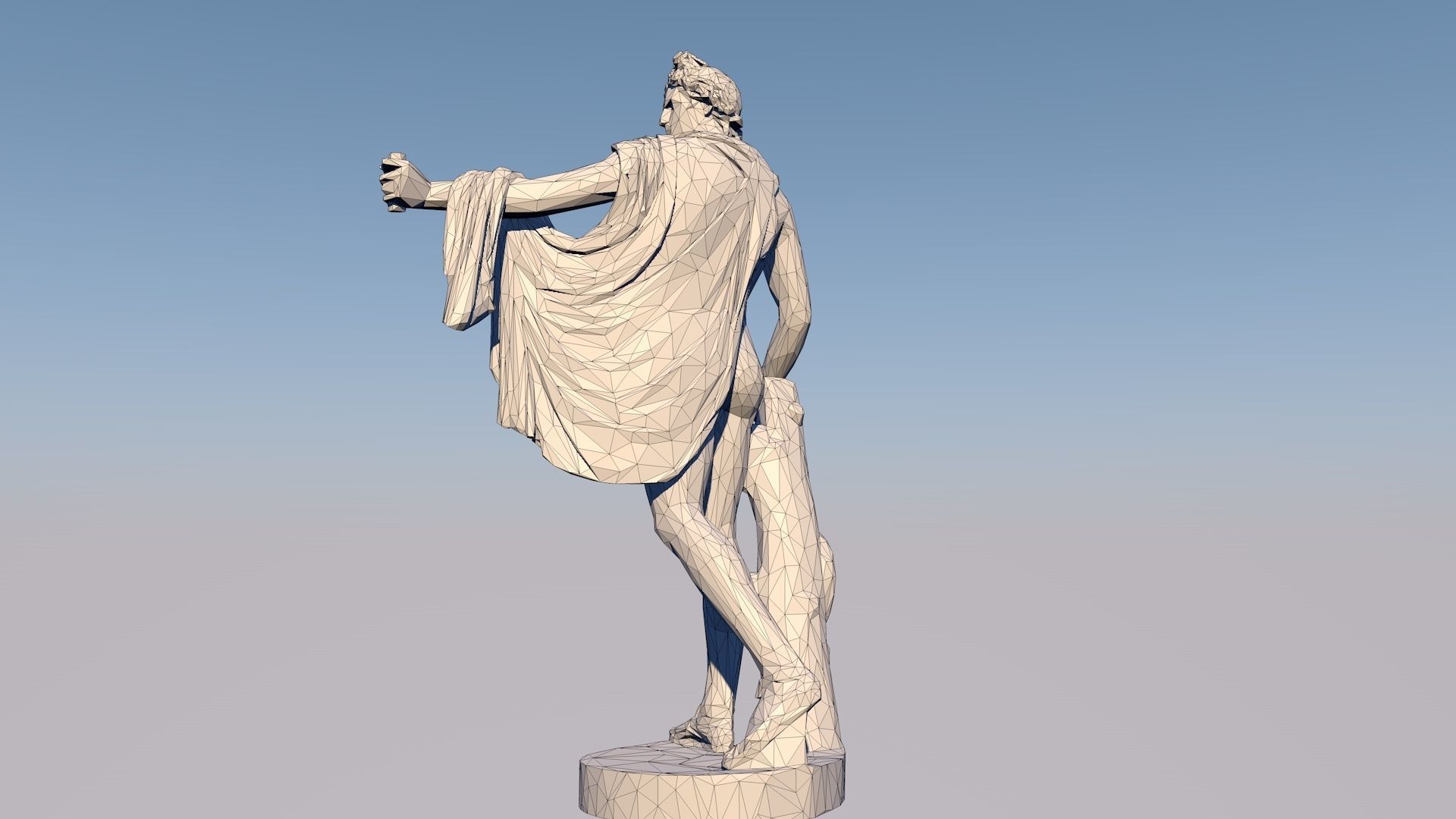 Apolllo 3D Statue Sculpture Model Low Poly 2019 3D model | CGTrader
