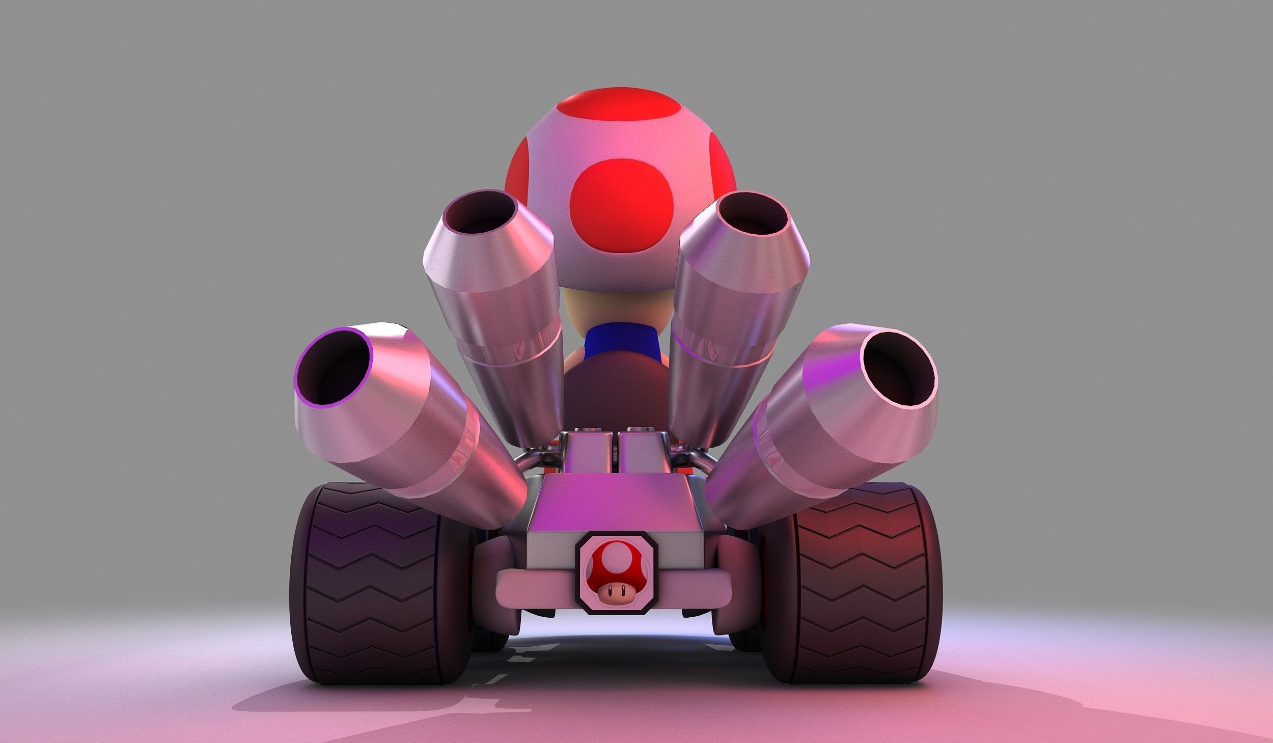 3D model Toad from Mario Kart - Nintendo 3D model VR / AR / low-poly ...