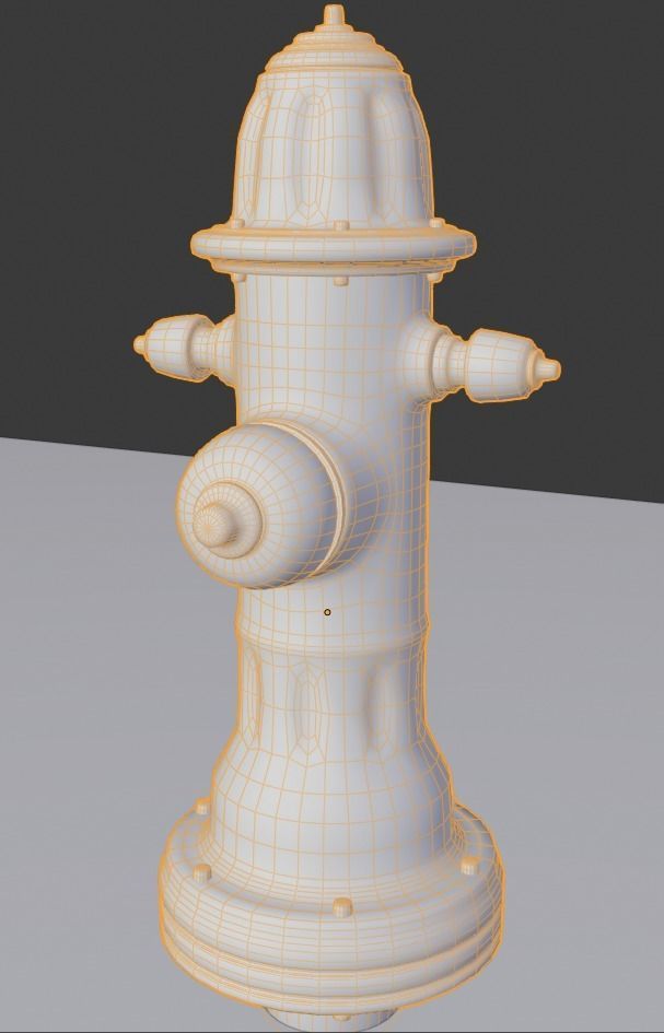 3D model Realistic PBR Fire hydrant Traditional Red VR / AR / low-poly | CGTrader