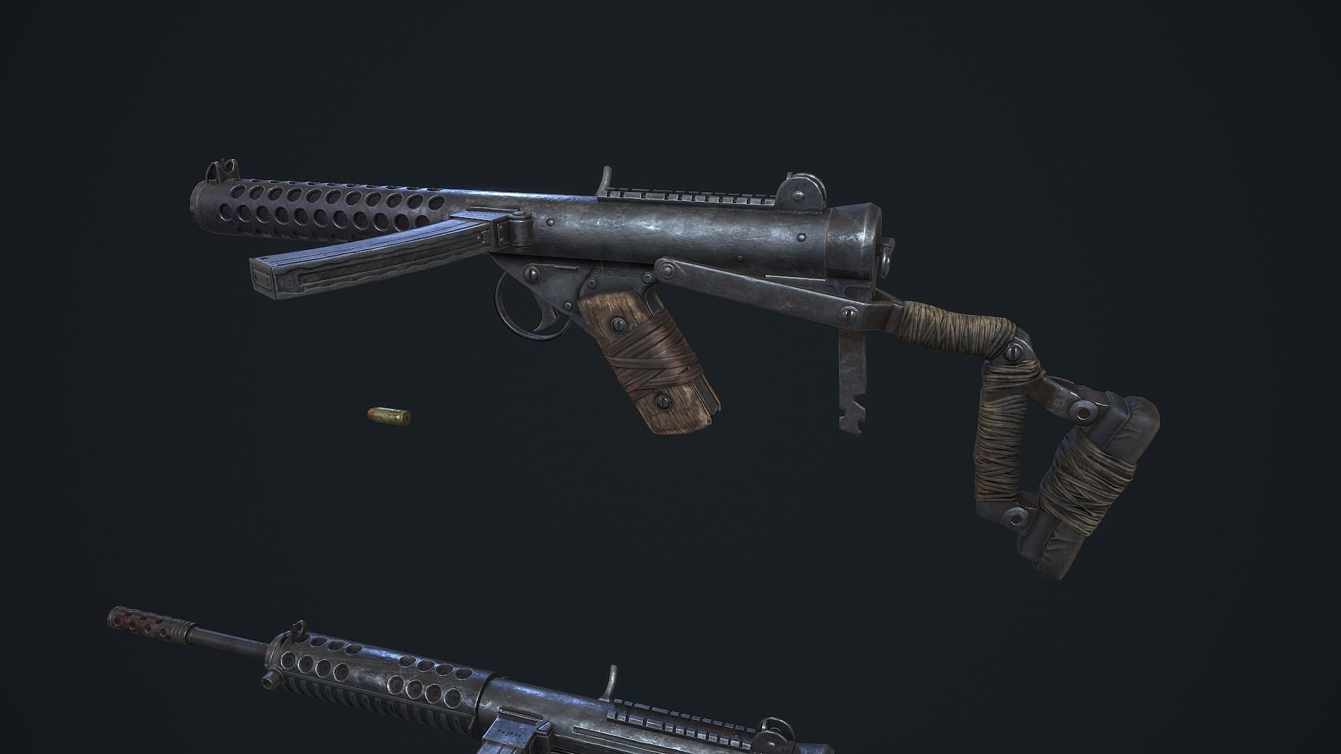 3D model Sterling gun VR / AR / low-poly | CGTrader