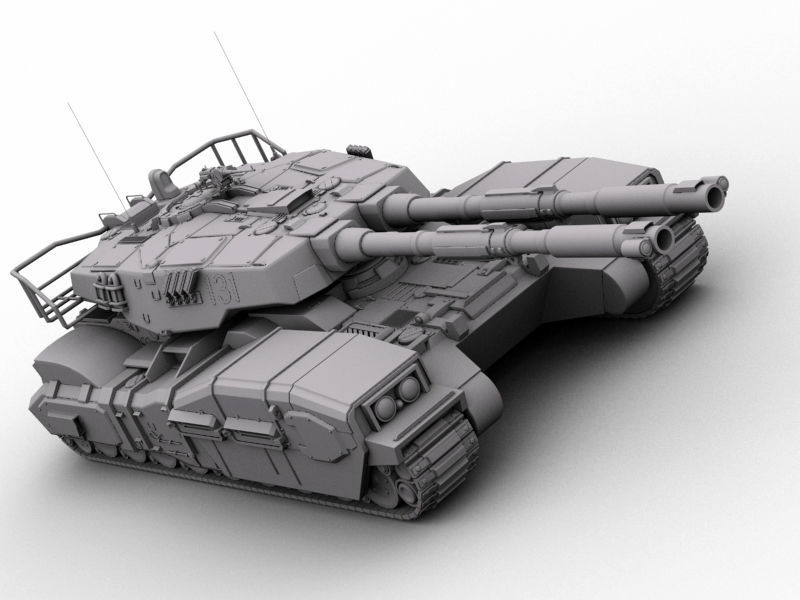 Type 61 main battle tank 3D model | CGTrader