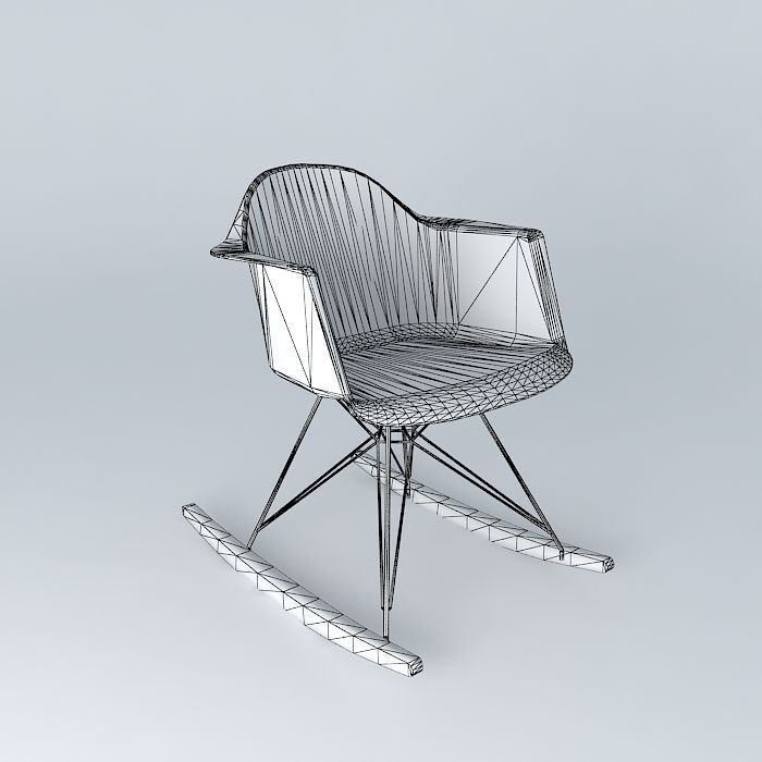 Eames Rocker Drafted by Percy Ramos free 3D model | CGTrader