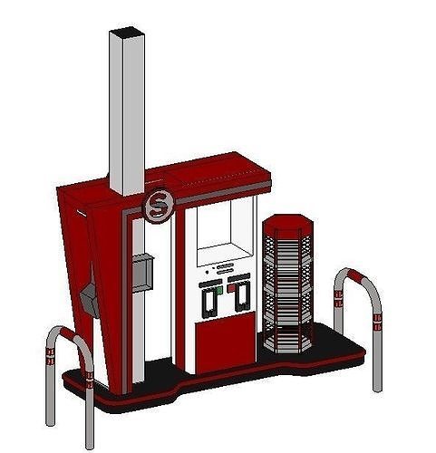 gas station pump 3D model 3D printable | CGTrader