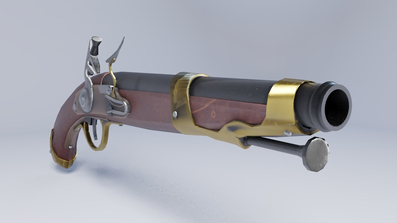3D model Blunderbuss VR / AR / low-poly | CGTrader