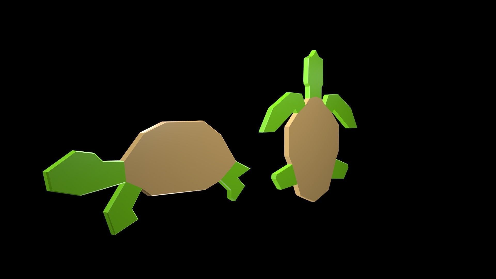 Low poly turtle symbols free VR / AR / low-poly 3D model | CGTrader