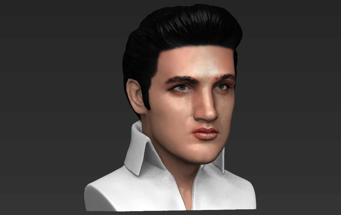 Elvis Presley bust ready for full color 3D printing 3D model 3D ...