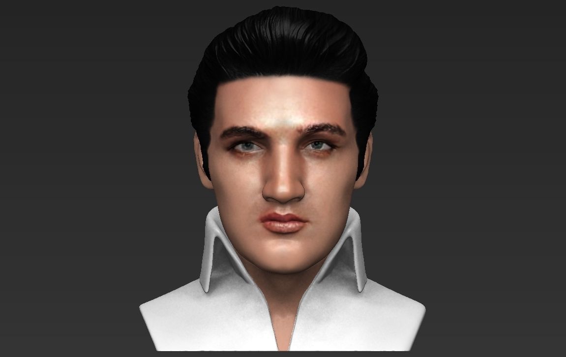 Elvis Presley bust ready for full color 3D printing 3D model 3D ...