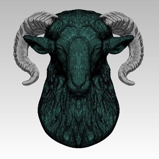 Detailed Ram head 3D model 3D printable | CGTrader