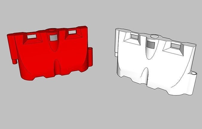 Baliraod Solidord - Sodilor road barrier 3D model | CGTrader