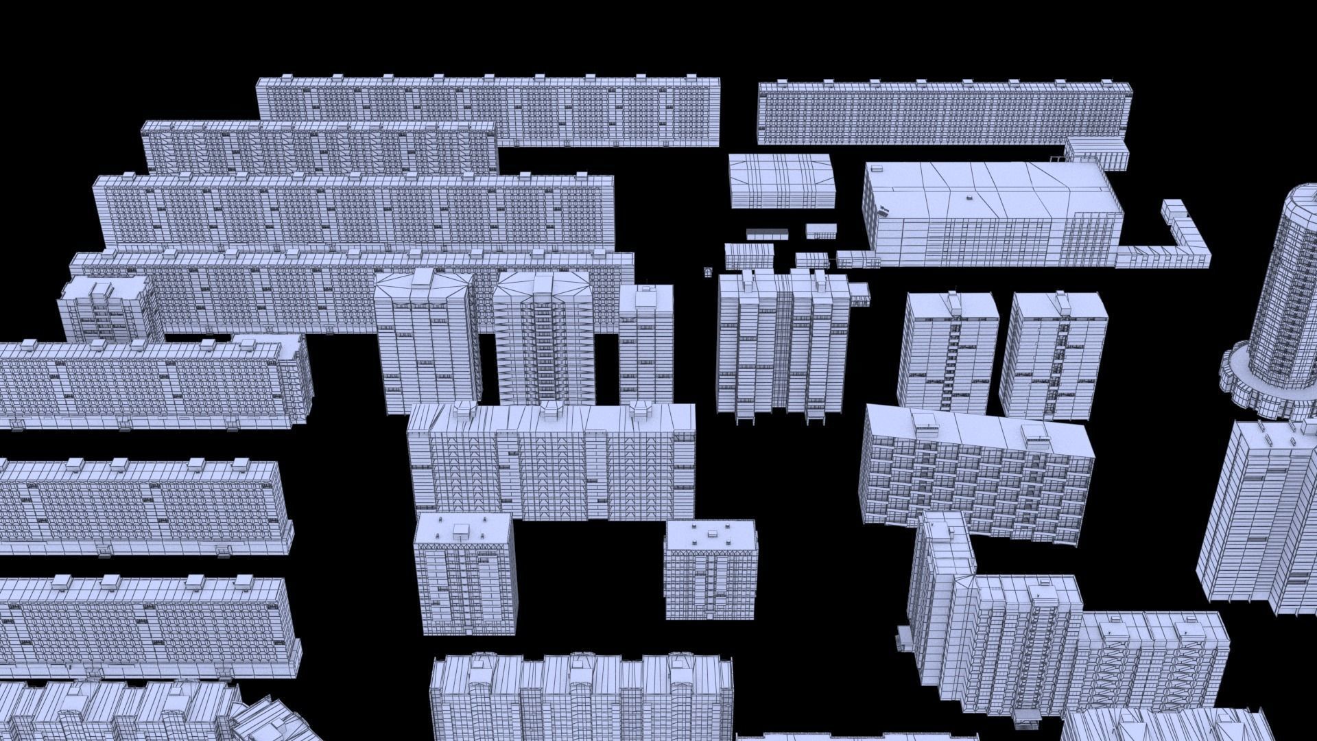 Russian buildings pack 3D model | CGTrader