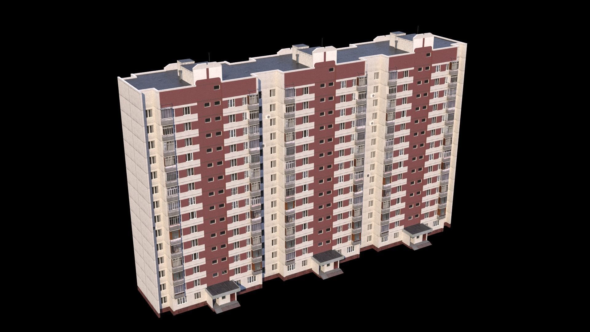 Russian buildings pack 3D model | CGTrader
