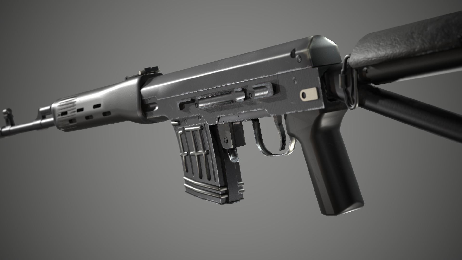 3D model SVD-S sniper VR / AR / low-poly | CGTrader