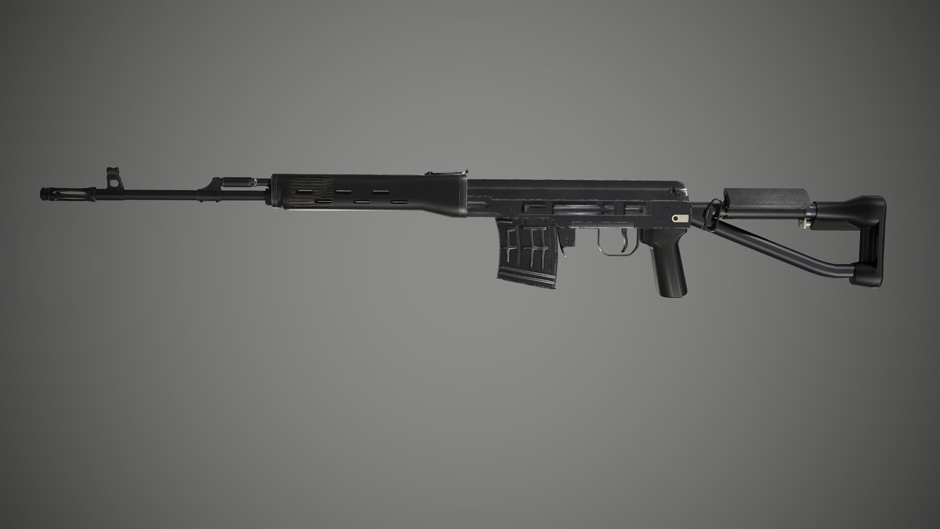 3D model SVD-S sniper VR / AR / low-poly | CGTrader