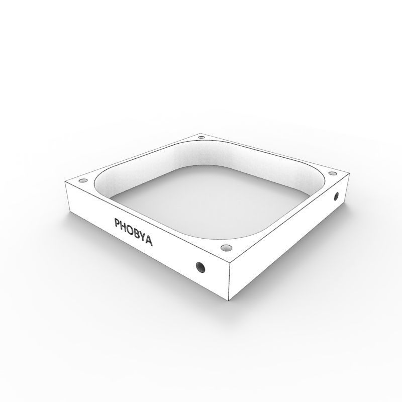 Phobya Fan Shroud 120mm x 20mm 3D model | CGTrader