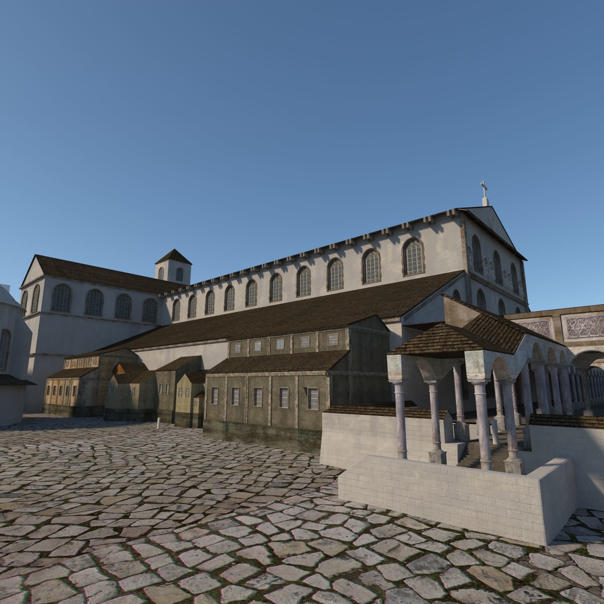Old Saint Peters Rome 1200 3D model | CGTrader