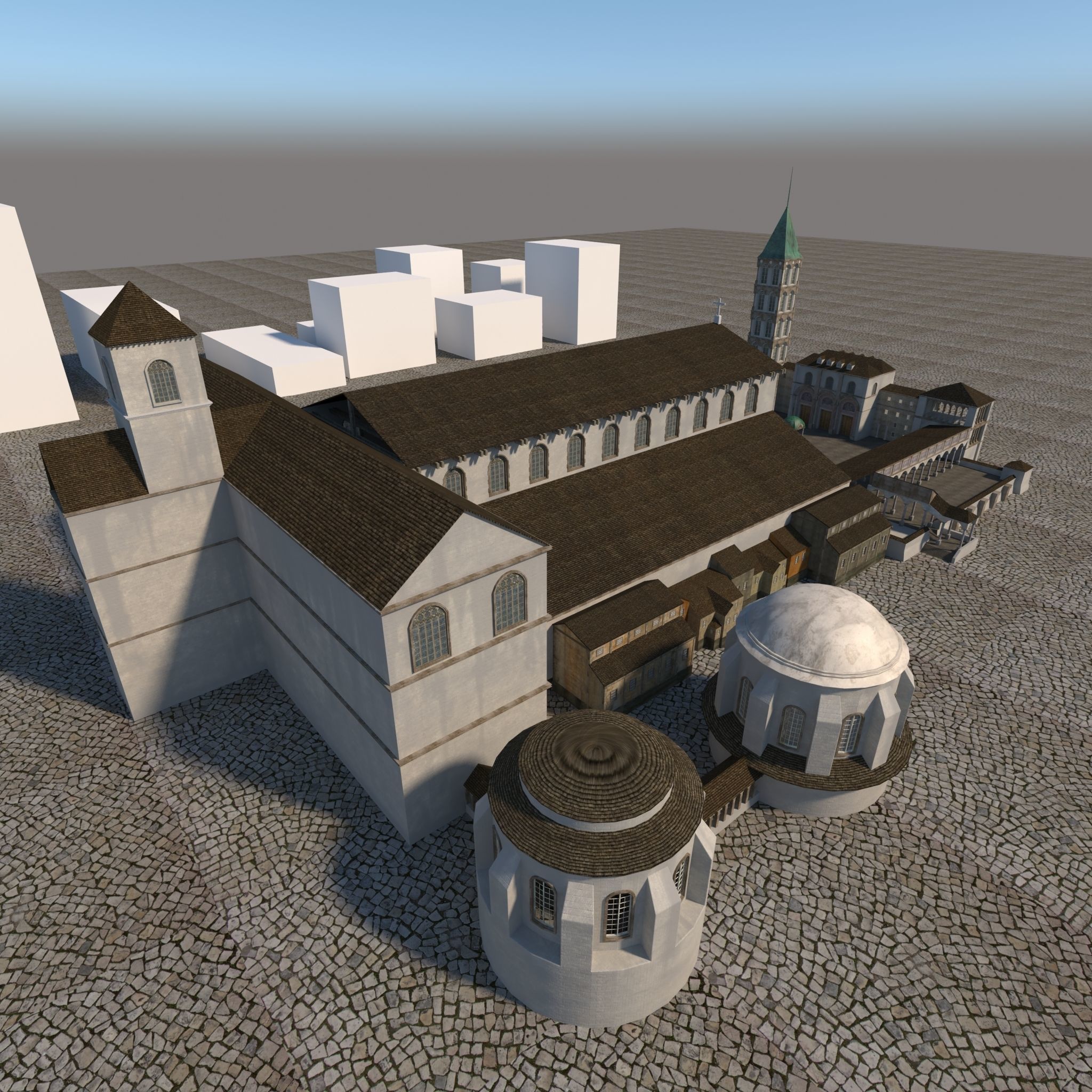 Old Saint Peters Rome 1200 3D model | CGTrader