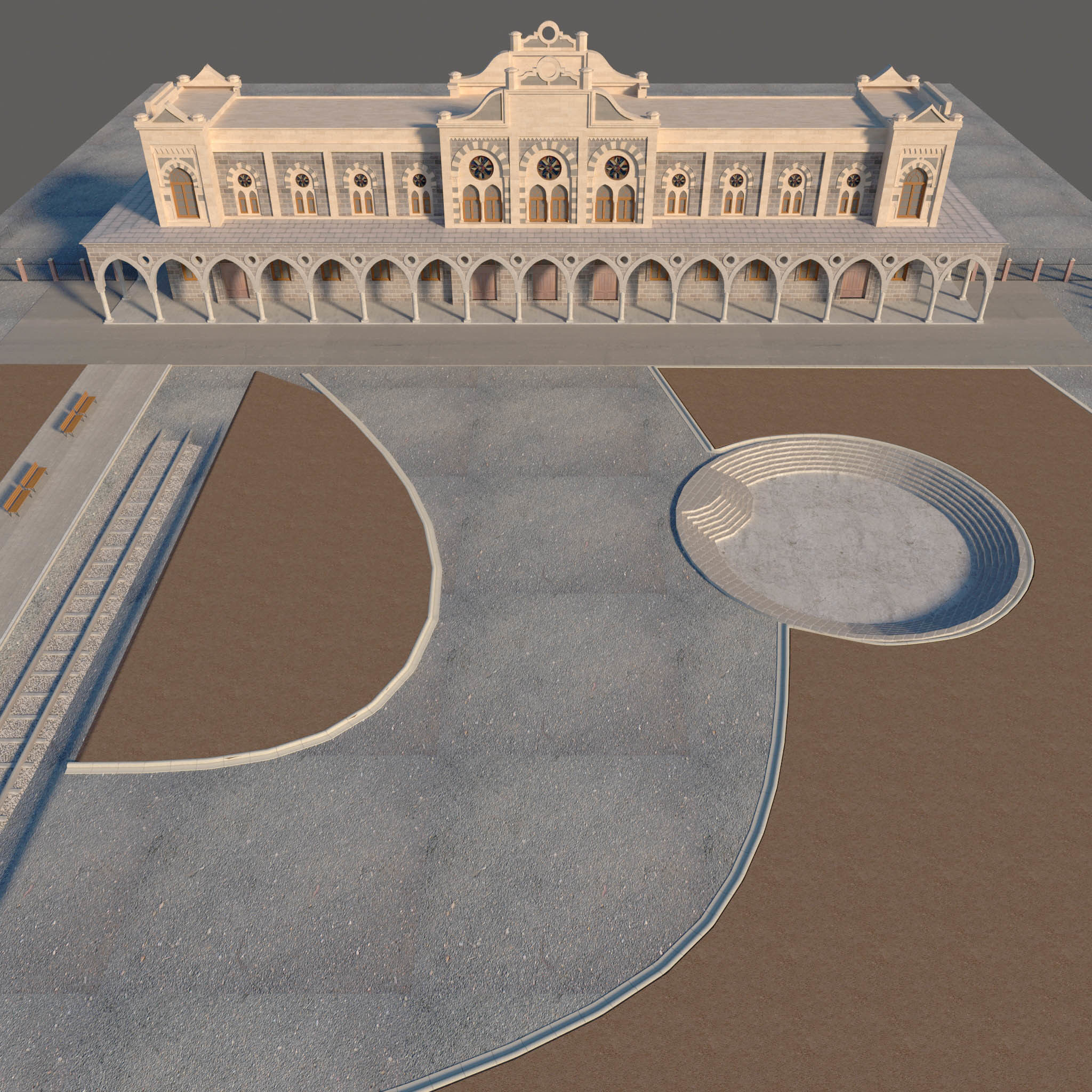 Old Train Station 3D model | CGTrader