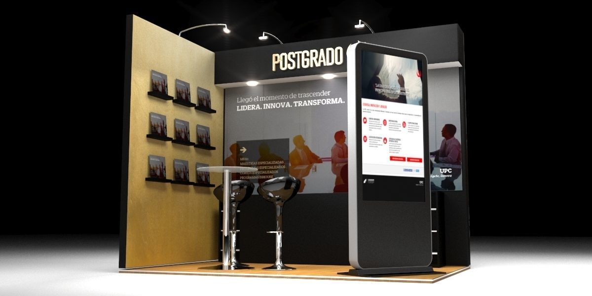 Stand for information 3D model | CGTrader