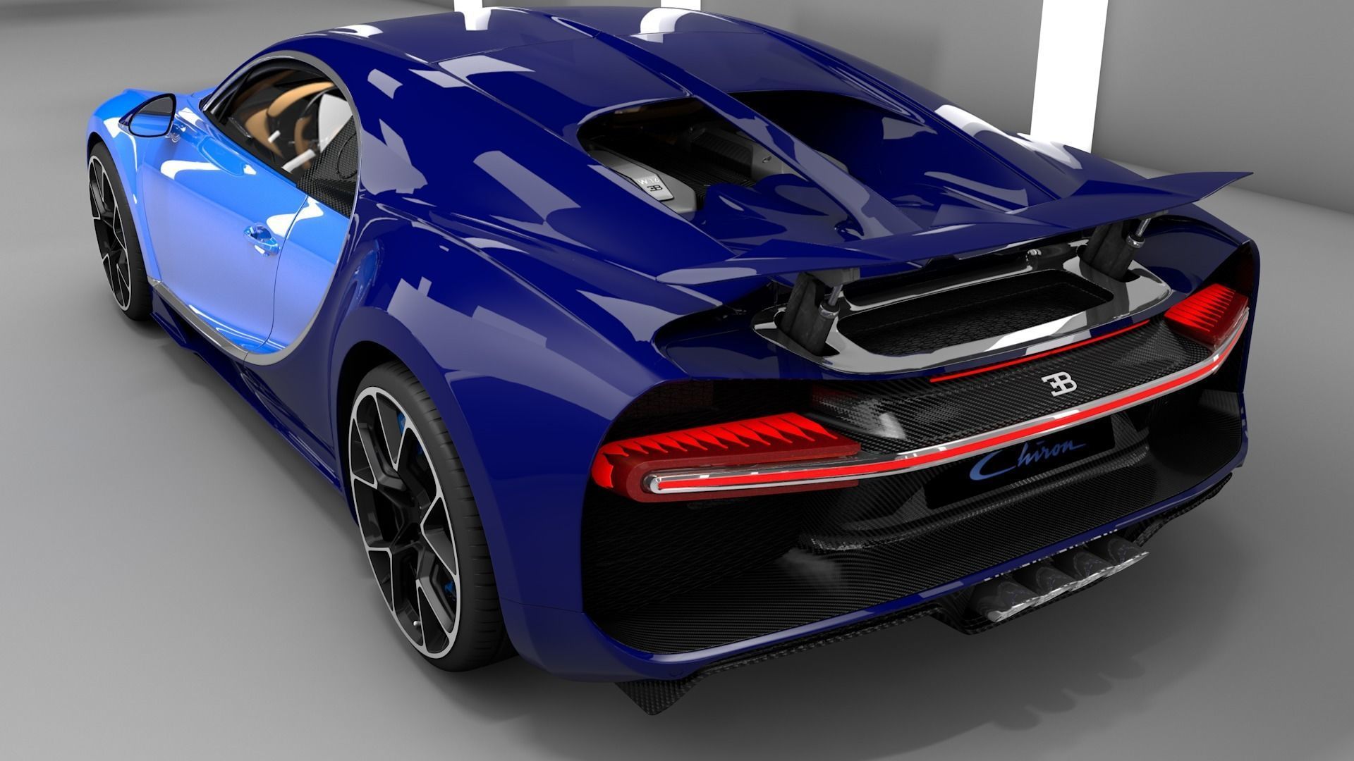 Bugatti Chiron 2017 3D model free 3D model | CGTrader