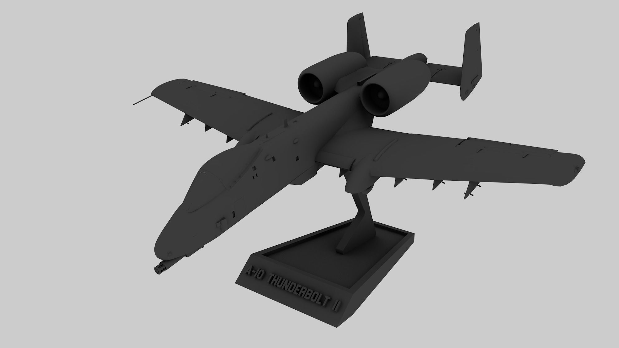 STL A-10 Thunderbolt II 3D model 3D printable | CGTrader