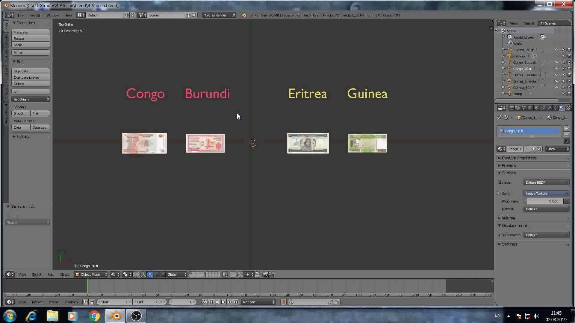 3D model Exotic banknotes from Africa VR / AR / low-poly | CGTrader