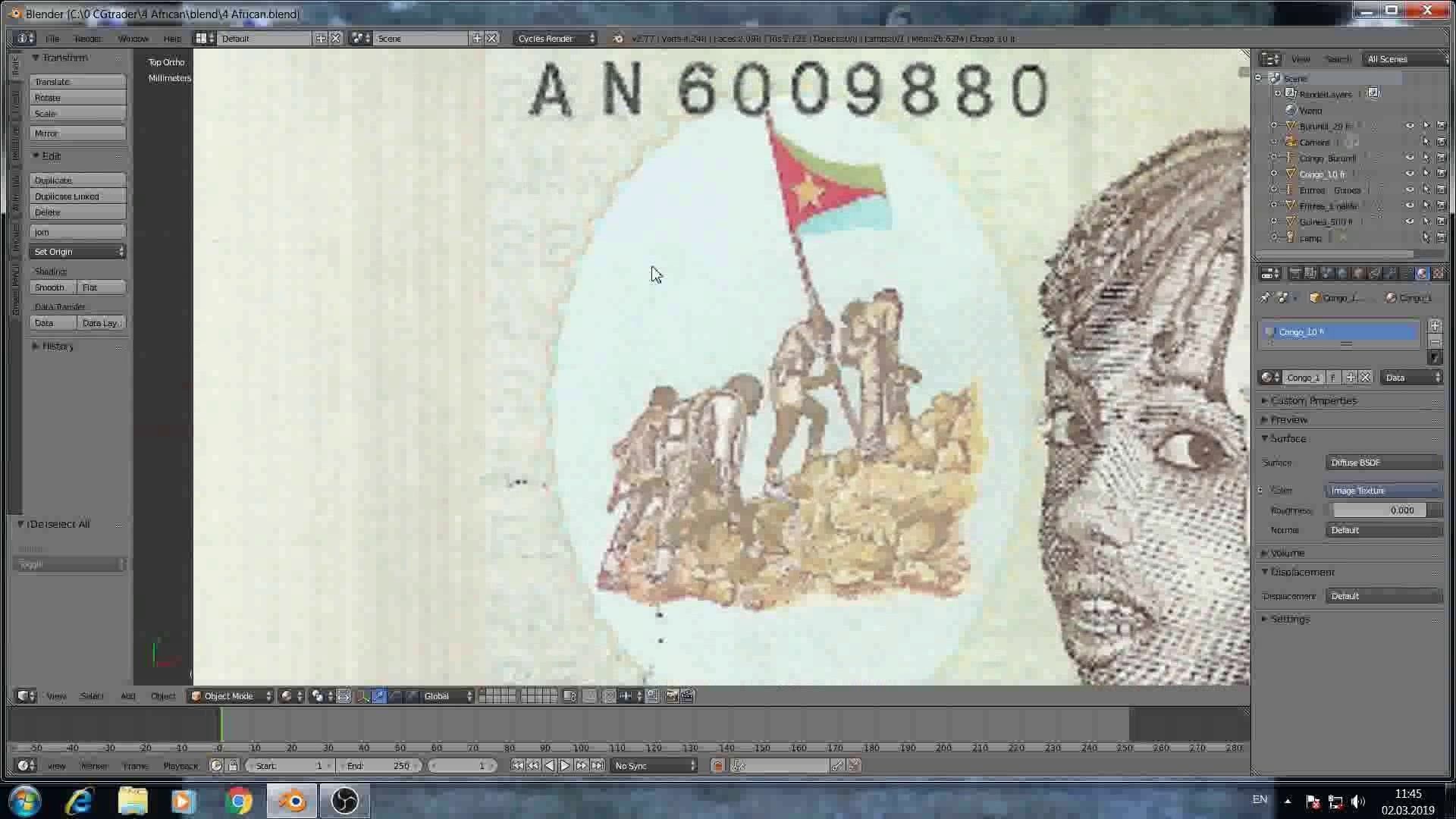 3D model Exotic banknotes from Africa VR / AR / low-poly | CGTrader