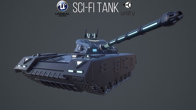 3D model Sci-Fi Tank VR / AR / low-poly | CGTrader