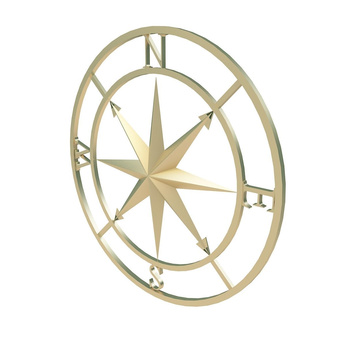 Compass rose 3D model | CGTrader