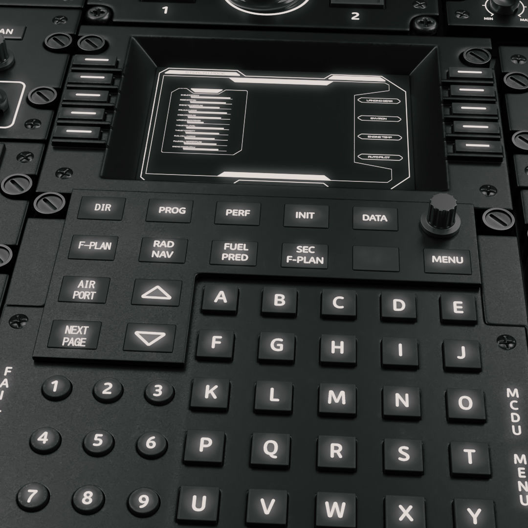 Cockpit Elements 3D model | CGTrader