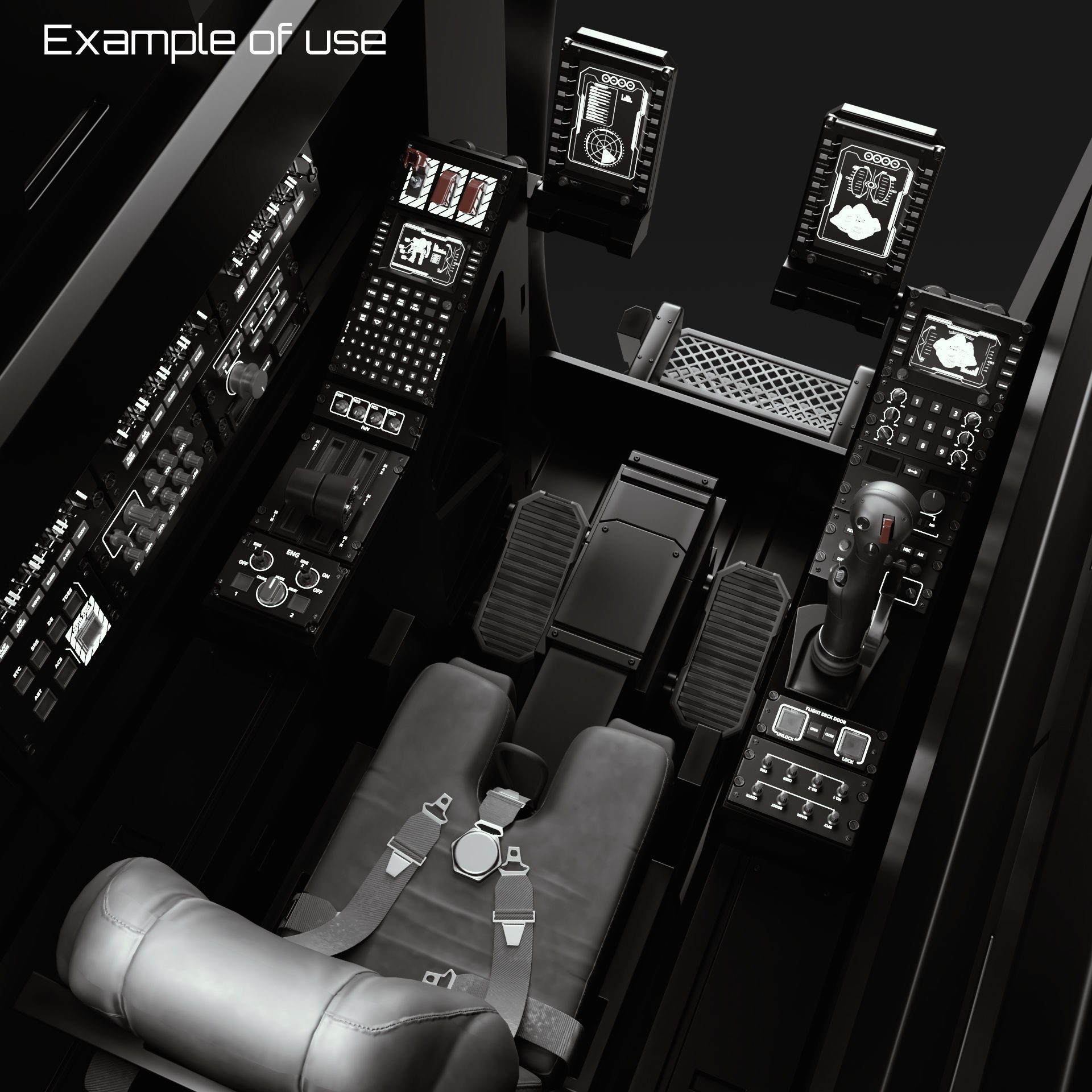 Cockpit Elements 3D model | CGTrader