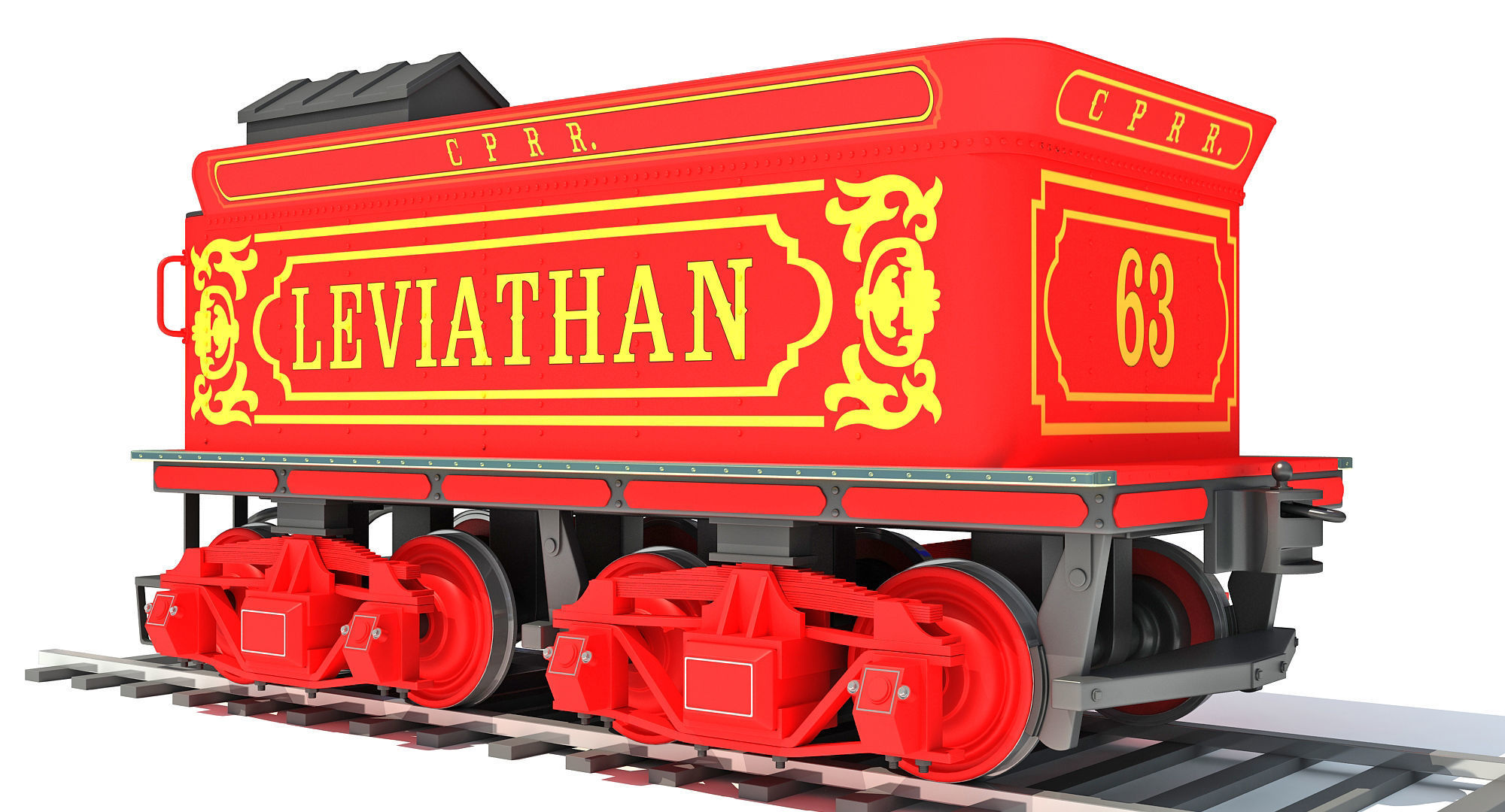 Locomotive Tender 3D model | CGTrader