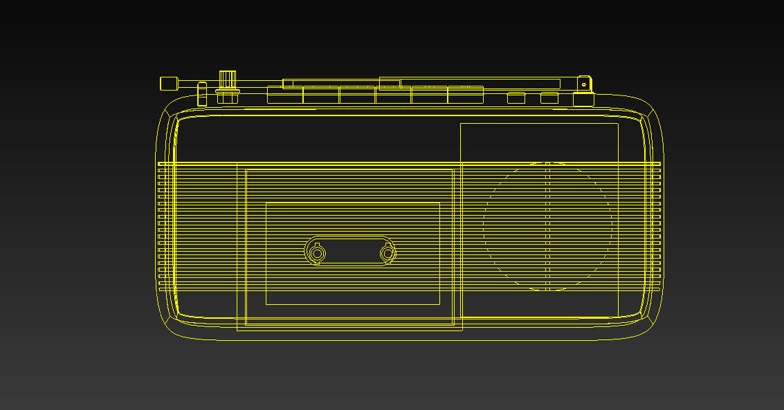 80s style radio 3D model | CGTrader