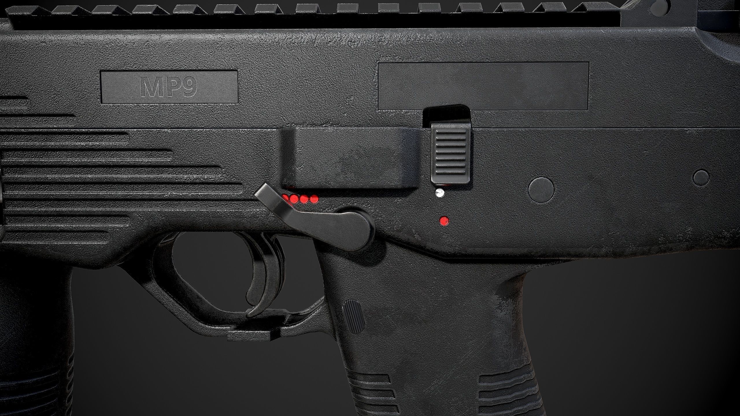 3D model MP9 Submachine Gun VR / AR / low-poly | CGTrader